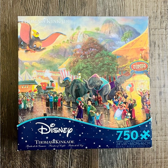 Disney | Games | Disney Thomas Kinkade Dumbo Puzzle 75 Pieces | Poshmark